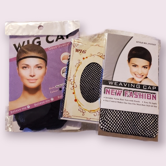 Hair | Three Black Wig Cap Mesh Net | Poshmark